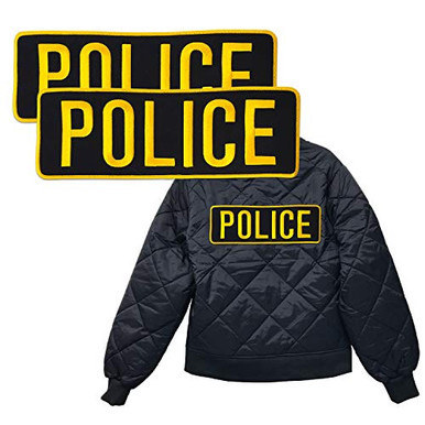 Embroidered Police Patch for Jacket -Large- Tactical Vest and Uniforms ...
