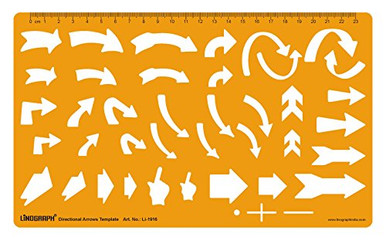 Linograph Drafting And Design Template Directional Arrows Technical ...