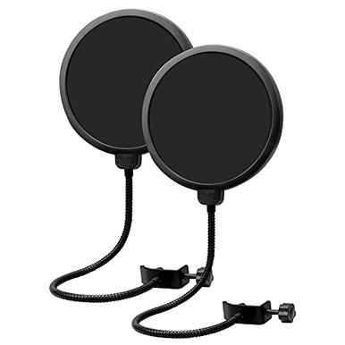 Microphone Pop Filter for Microphones Blue Yeti and Any Mic 6 Inch Dual ...