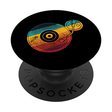 Vintage Retro Vinyl Turntable LP Records Vinyls DJ Musician PopSockets ...