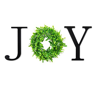 VIEFIN 12inch Wooden Joy Letters for Wall DecorWall Hanging Joy Sign ...
