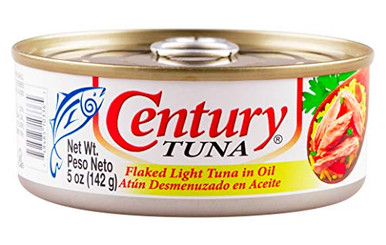 Century Tuna Premium Flaked Light Tuna in Oil Three -3- 5 oz. Cans High ...