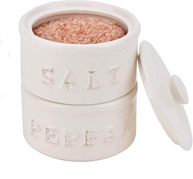 Ceramic Pantryware Vintage Salt and Pepper Stack Cellar farmhouse style ...