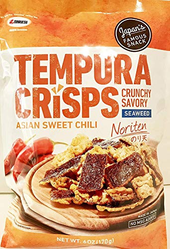 Maruesu Tempura Seaweed Crisps Asian Sweet Chili Noriten Japanese Snack ...