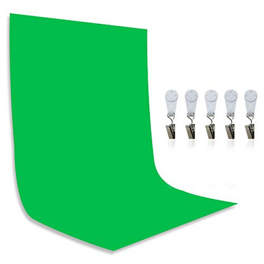 YOOCHEESE 6.5 x 10 ft Chromakey Green Screen Cloth Backdrop for ...