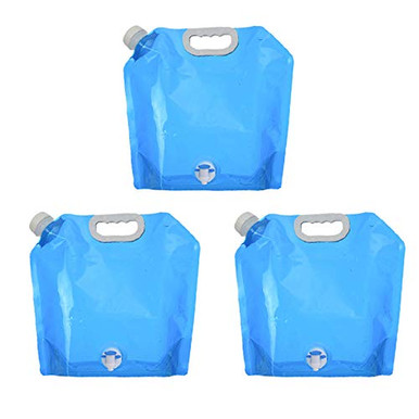 3 Pack 10L Collapsible Emergency Water Jug Container Bag Outdoor ...