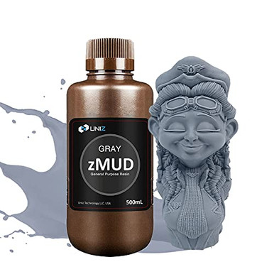 UNIZ zMUD 3D Printer Resin Rapid UV-Curing Red Wax-Like 405nm Standard ...