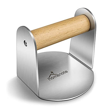 HOMENOTE Stainless Steel Grill Press Heavy Duty Bacon Burger Press with ...