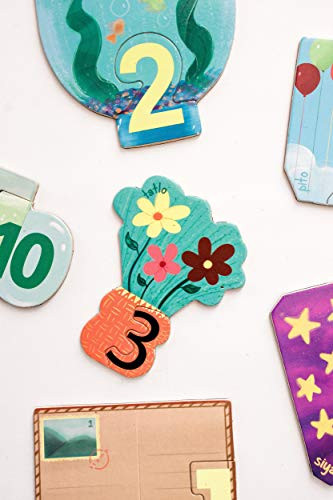 Tagalog Wooden Matching Number Magnets Game Educational Matching Game ...