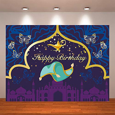 Crefelicid 7x5ft Teens Birthday Backdrop Lamp Moroccan Arabian Nights ...