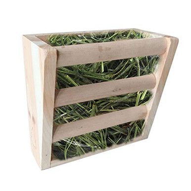 Window-pick Rabbit Hay Feeder Rack Wooden Grass Frame MessFree Food ...