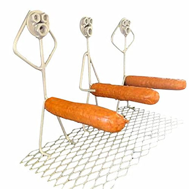 Window-pick Hot Dog Roaster Rack Portable BBQ Grilled Sausage Metal ...