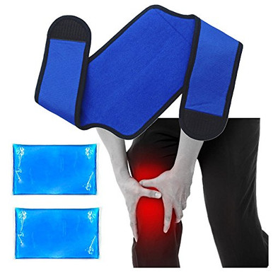 Knee Ice Gel Hot Cold Pack Wrap for Knee Pain Relief Replacement ...