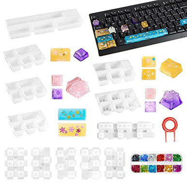6 Pieces Key Cap Silicone Moulds Cat Claw Key Cap Resin Moulds DIY ...
