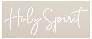 Holy Spirit Stencil by StudioR12 - You are Welcome - DIY Simple Cursive ...