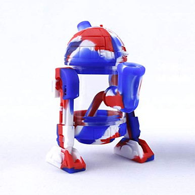 Silicone Robot Straw Unbreakable Cute 5.3 Inch -#1- - Warehousesoverstock