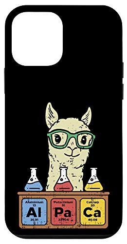 iPhone 12 mini Cool science alpaca with glasses in front of periodic ...