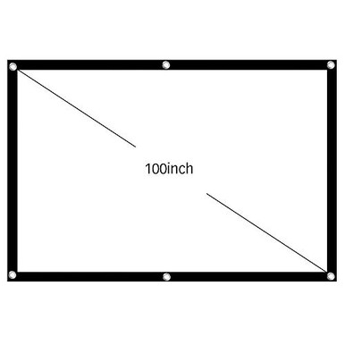 Projector Home Home Theater Projector Screen 20 inch with No Stand ...