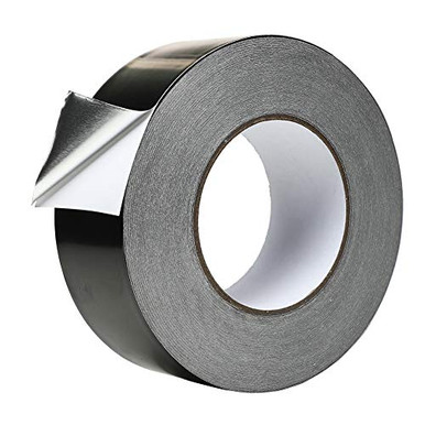 TYLife Black Aluminum Foil Tape2In x 165Ft 3.94 Mil Air Duct Repair ...