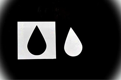 8" Reusable Sturdy Stencil Rain Drop Stencil Template Mylar Cutout ...