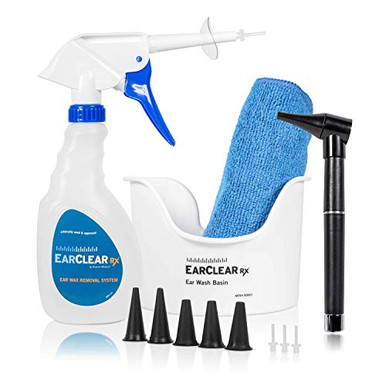 Ear Washing Kit by Nuance Medical EarClear Rx - Rigid Tips for Self Ear ...
