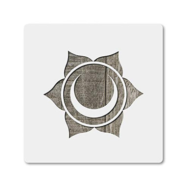 Sacral Chakra Stencil Pack Large 10 Inch and 5 Inch Plastic Mylar ...