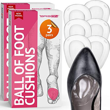 Ball of Foot Cushions for Women High Heel - Soft Gel Insole Metatarsal ...