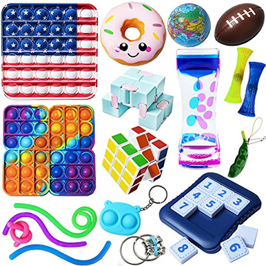 Sensory Fidget Toys Set Simple Dimple Figetget Toys Pack Stress Relief ...