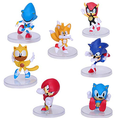 XIKA Sonic Toys 7pcs-Set Anime Sonic Sonic The Hedgehog Small 7 ...