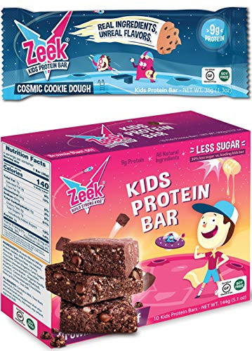 ZEEK BAR - Kids Protein Snack Bars - Less Sugar High Protein Kids Snack ...