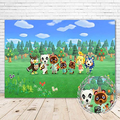 Animal Crossing New Horizons Photo Backdrop 7x5ft Vinyl Animal Crossing ...