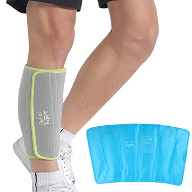 Relief Expert XL Calf and Shin Splint Ice Pack for Injuries Reusable ...