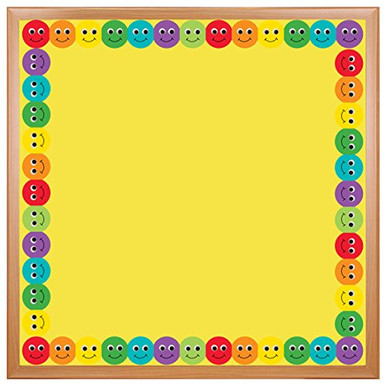Hygloss Products Smiley Face Bulletin Board Border Classroom Board Trim ...