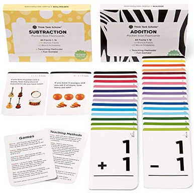 Think Tank Scholar 300 Facts Addition and Subtraction Flash Cards ...