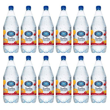 CRYSTAL GEYSER SINCE 1977 Sparkling Spring Water PET Plastic Bottles Cranberry Clementine 42.26 ...