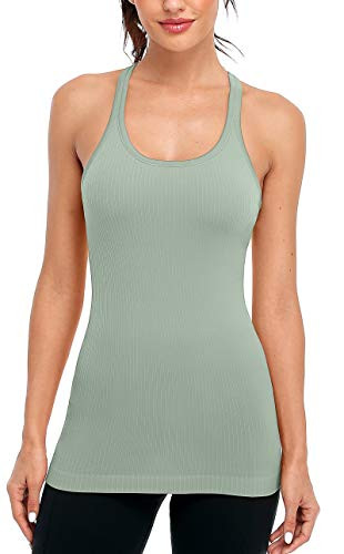 ATTRACO Activewear Workout Yoga Gym Top Lounge Golf Shirts Racerback ...