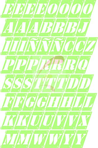 Stencil Kit Stencil set lettering stencil 60 letters-characters -no ...