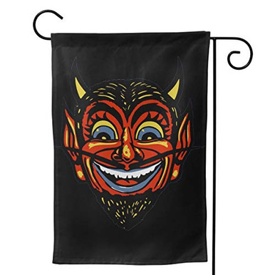 MINIOZE Halloween Devil Vintage FaceThemed Welcome Party Outdoor ...