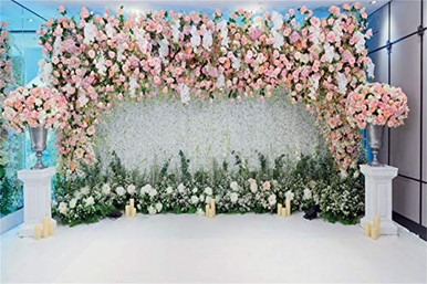 Yeele 7x5ft Wedding Flower Decoration Backdrop Fresh Rose Wall Bridal ...