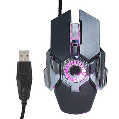 Computer Mouse RGB Gaming 6 Buttons Wired Gamer Mice for Laptop Desktop ...