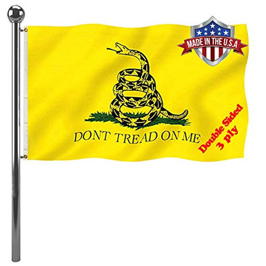 JAYUS 3 Ply Gadsden Snake Flag 3x5 Outdoor- 200D Double Sided Polyester ...
