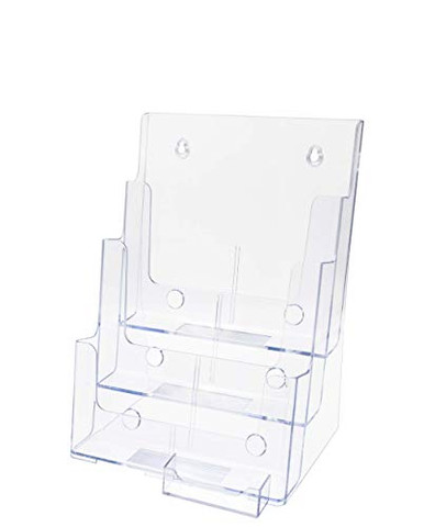 Marketing Holders 3 Tier Paper Flyer Wall Mount or Countertop Hand Out ...