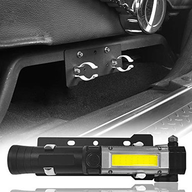 Hooke Road for Jeep Wrangler Flashlight with Front Seat Mount LED ...