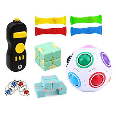 10 Pack Sensory Fidget Toys Set Stress Relief Hand Toys for Kids ADHD ...