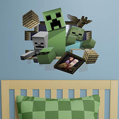 Trends International Minecraft Wall Decal Large Full Color ...