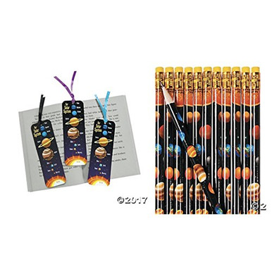 4 Dozen (48) Laminated Solar System Bookmarks - & 2 Dozen (24) Planet ...