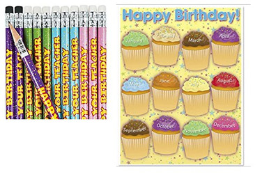 Gifts Happy Birthday From Your Teacher Pencils (2 dz) and Student Happy ...