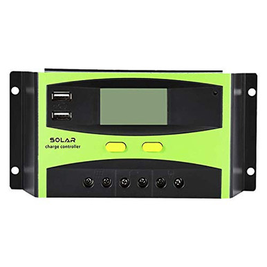 POWLAND PWM Solar Charge Controllers 20A Photovoltaic Solar Charger Controller 12V 24V Battery ...