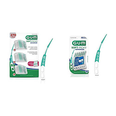GUM-6505A Soft-Picks Advanced Dental Picks -Pack of 270- and 650R Soft ...