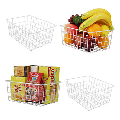 Wire Baskets White Metal Wire Basket Mamgaa Wire Storage Baskets White ...